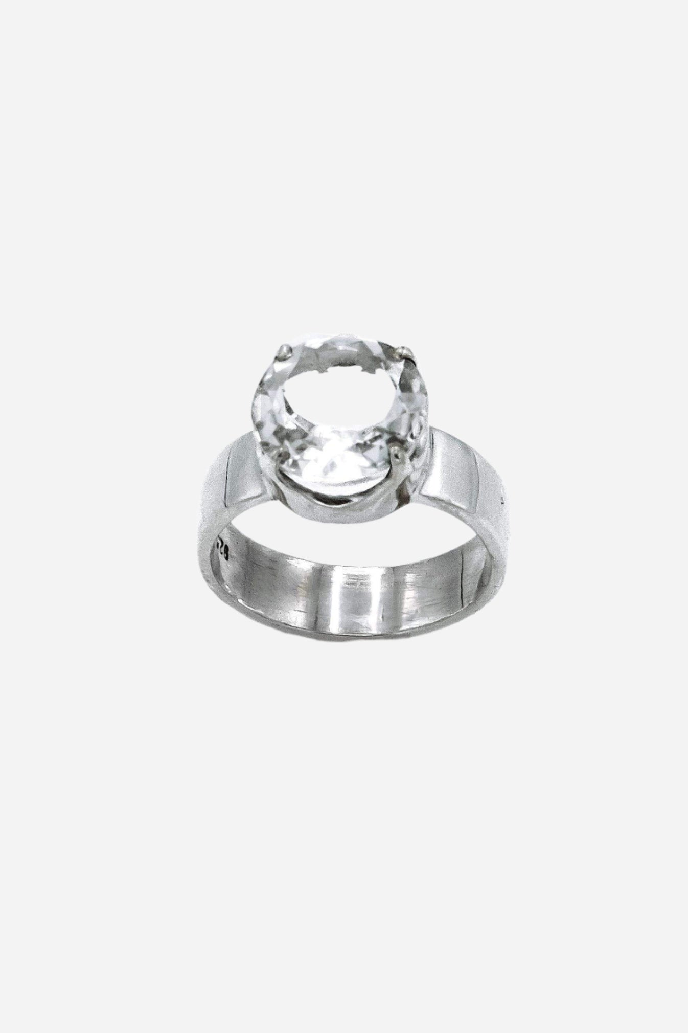 Buy Himalayan Clear Crystal Ring Online - Genuine Gemstone Jewelry NYC ...